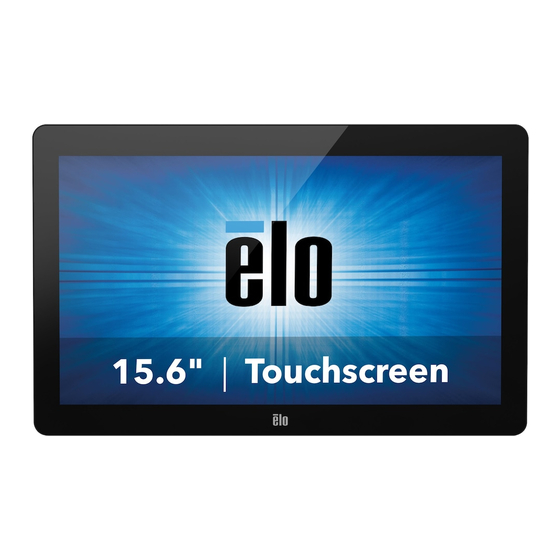 ELO TOUCH SOLUTIONS ET1502L USER MANUAL Pdf Download | ManualsLib