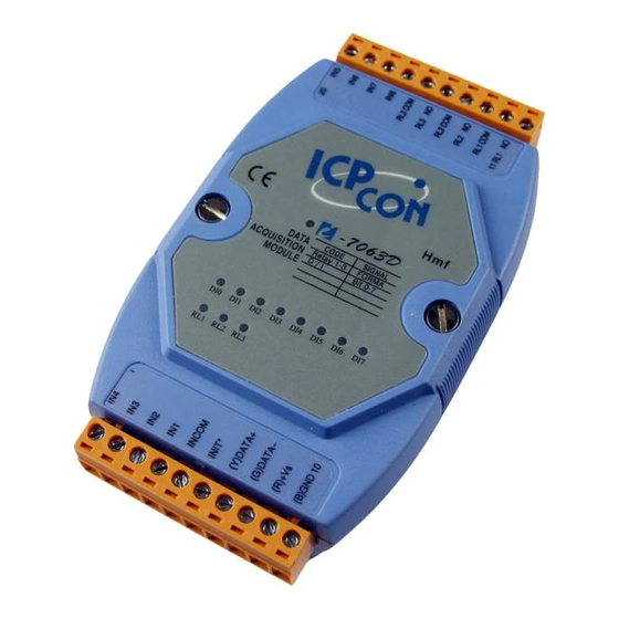 ICP DAS USA I-7063 QUICK START MANUAL Pdf Download | ManualsLib