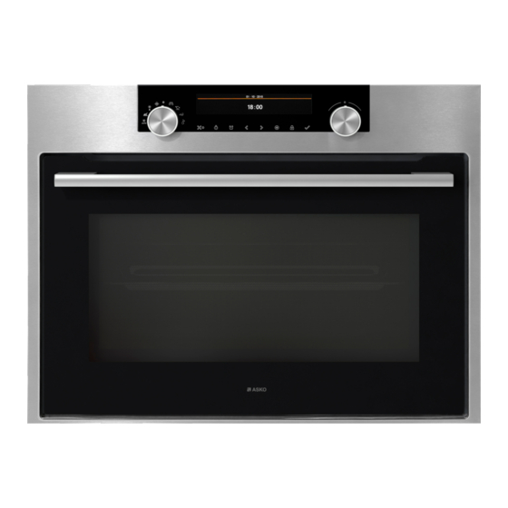 ASKO OCM8487S INSTRUCTIONS FOR USE MANUAL Pdf Download | ManualsLib