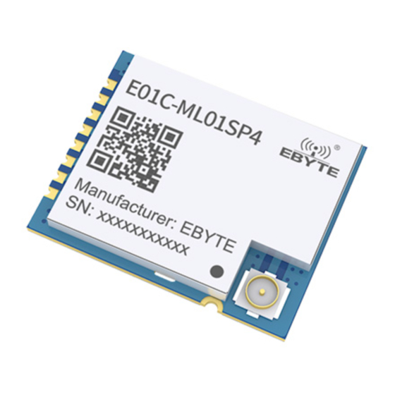 EBYTE E01C-ML01SP4 USER MANUAL Pdf Download | ManualsLib