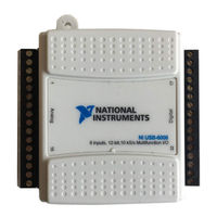 National instruments NI USB-6009 Manuals | ManualsLib