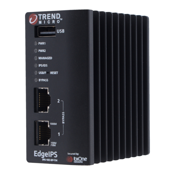 TREND MICRO TXONE NETWORKS EDGEIPS IPS-102-BP-TM QUICK SETUP MANUAL Pdf ...