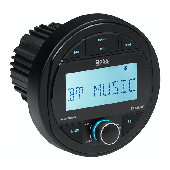 BOSS AUDIO SYSTEMS MGR300B USER MANUAL AND QUICK INSTALLATION MANUAL ...