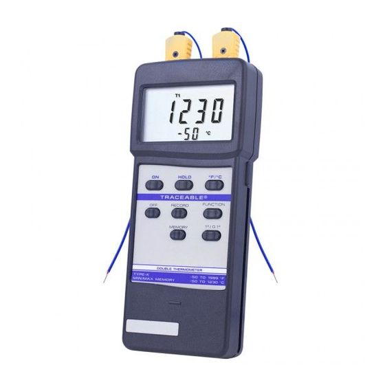 CONTROL COMPANY TRACEABLE 4137 INSTRUCTIONS Pdf Download | ManualsLib