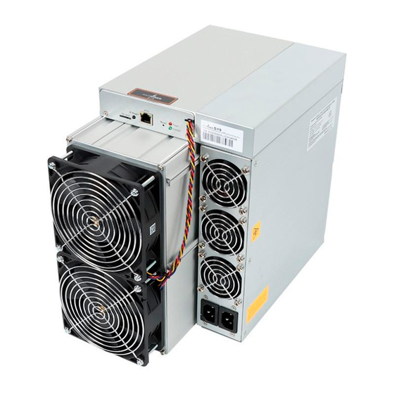 BITMAIN ANTMINER S19A INSTALLATION MANUAL Pdf Download | ManualsLib