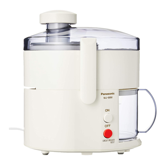 PANASONIC MJ-68M OPERATING INSTRUCTIONS MANUAL Pdf Download | ManualsLib