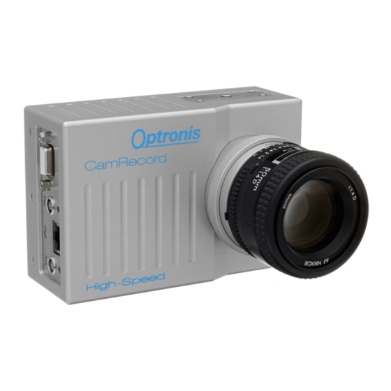 OPTRONIS CAMRECORD CR SERIES USER MANUAL Pdf Download | ManualsLib