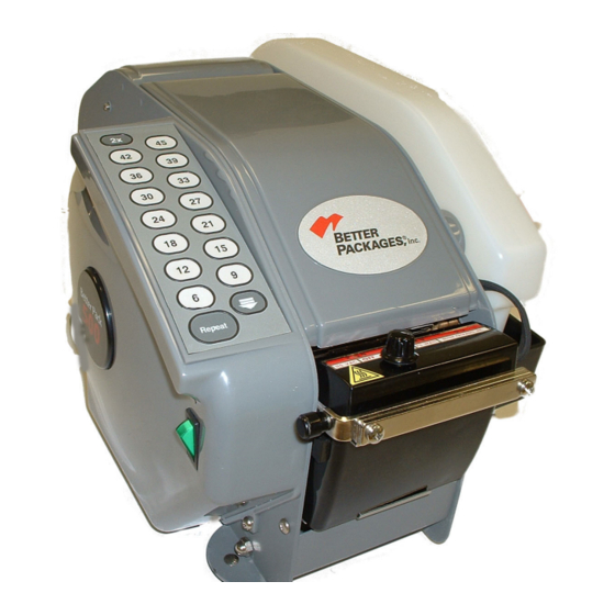 BETTER PACKAGES BP500 OPERATING MANUAL Pdf Download | ManualsLib