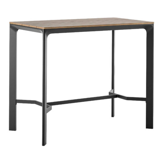 BROSA SAMUI OUTDOOR BAR TABLE ASSEMBLY MANUAL Pdf Download | ManualsLib
