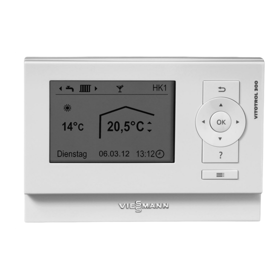 VIESSMANN VITOTROL 300-B INSTALLATION AND SERVICE INSTRUCTIONS FOR ...