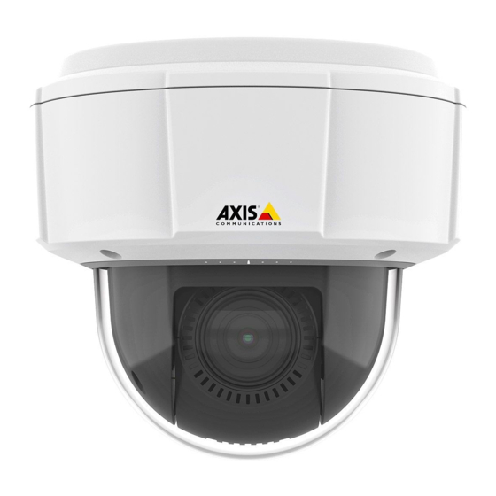 AXIS M5525-E USER MANUAL Pdf Download | ManualsLib