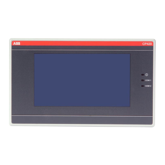 ABB CP420 INSTALLATION AND OPERATION MANUAL Pdf Download | ManualsLib