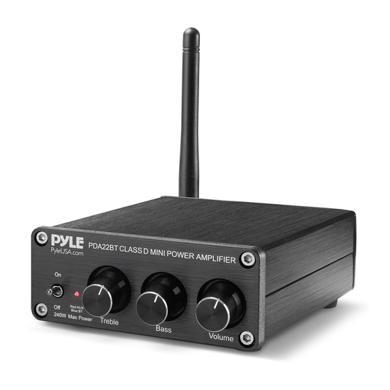 PYLE PDA22BT USER MANUAL Pdf Download | ManualsLib