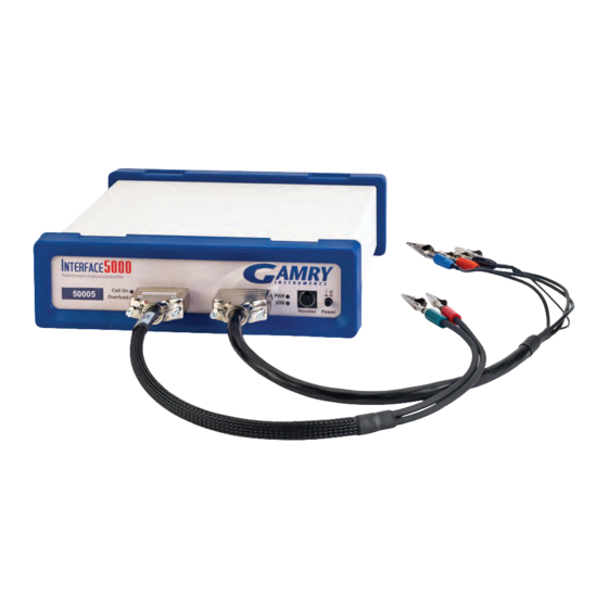GAMRY INTERFACE 5000 CALIBRATION CELL INSTRUCTIONS Pdf Download ...