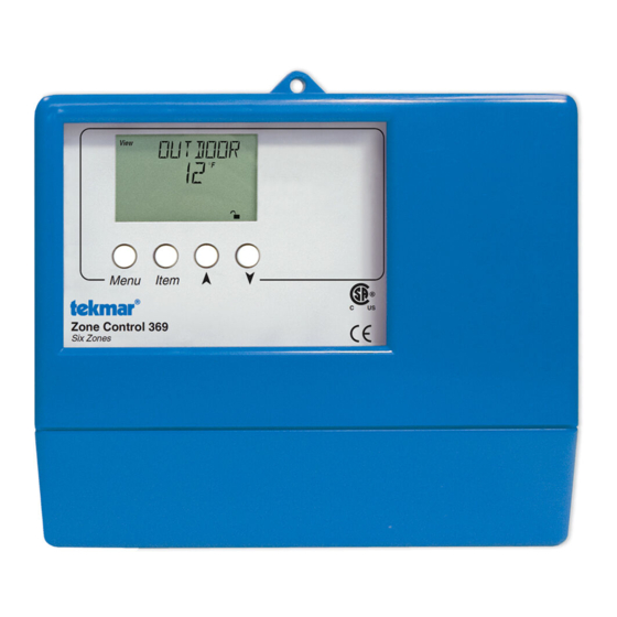 TEKMAR ZONE CONTROL 369 DATA BROCHURE Pdf Download | ManualsLib