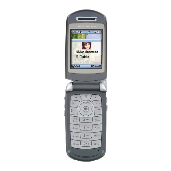 MOTOROLA A840 CDMA2000 MANUAL Pdf Download | ManualsLib