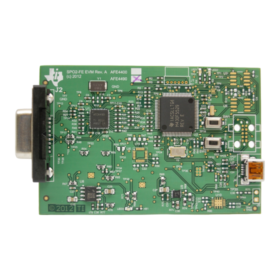 TEXAS INSTRUMENTS AFE4400 USER MANUAL Pdf Download | ManualsLib