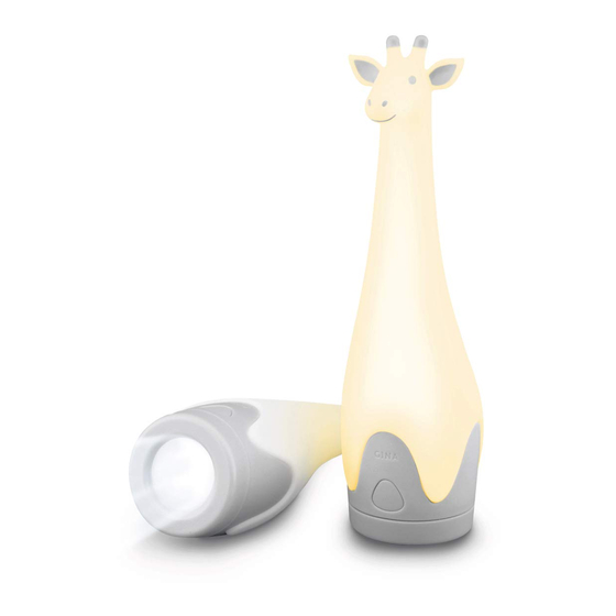 ZAZU TORCH AND NIGHTLIGHT GINA GIRAFFE PINK MANUAL Pdf Download | ManualsLib