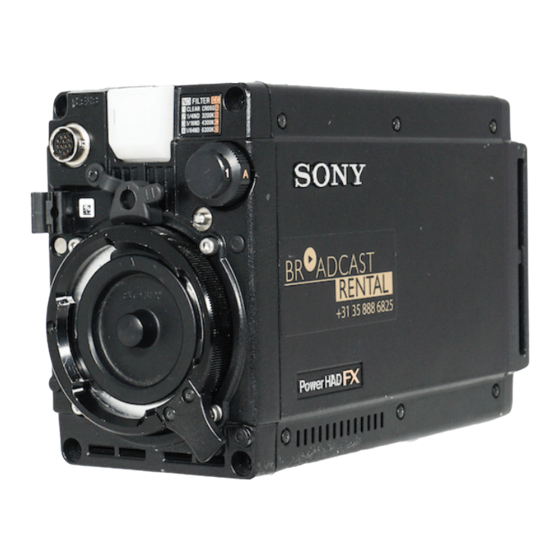 SONY HDC-P1 MAINTENANCE MANUAL Pdf Download | ManualsLib