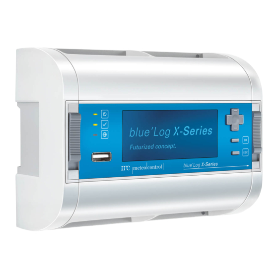METEOCONTROL BLUE LOG XM QUICK START MANUAL Pdf Download | ManualsLib
