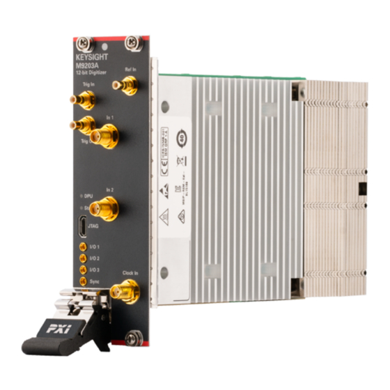 KEYSIGHT M9203A STARTUP MANUAL Pdf Download | ManualsLib