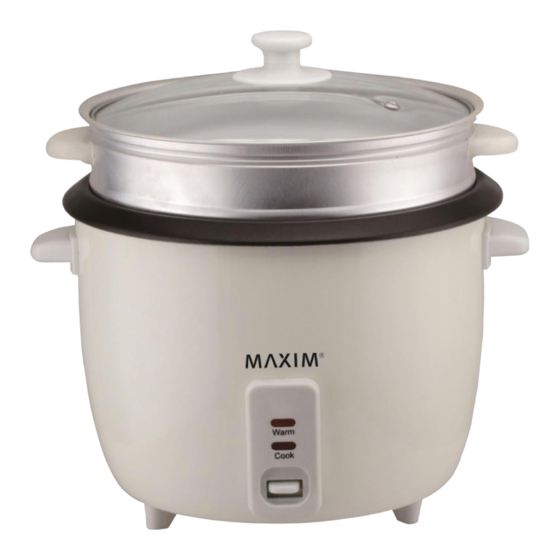 MAXIM KITCHENPRO MKRC5 MANUAL Pdf Download | ManualsLib