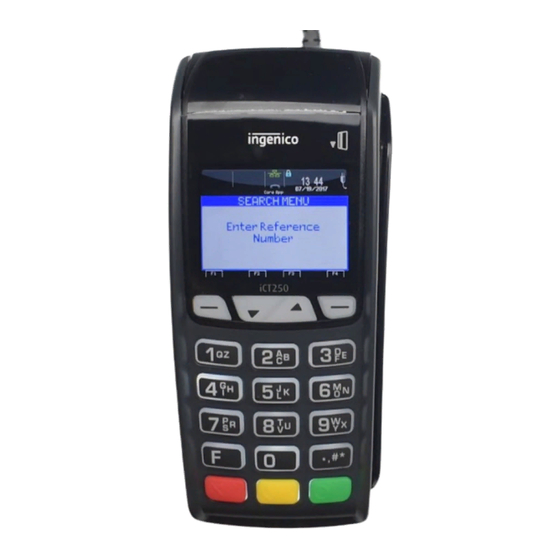 INGENICO ICT2XX OPERATING MANUAL Pdf Download | ManualsLib