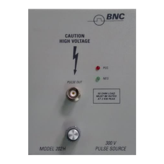 BNC 202H INSTRUCTION MANUAL Pdf Download | ManualsLib