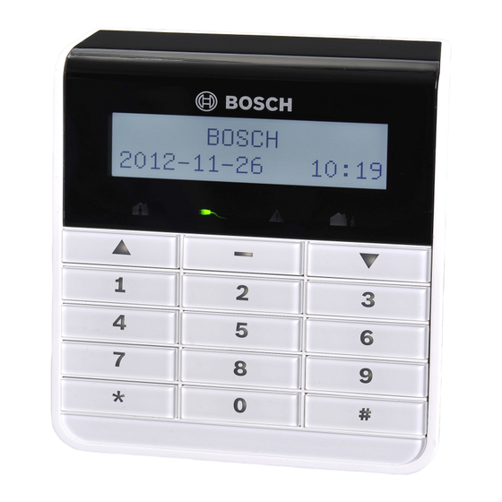 BOSCH AMAX PANEL 2100 QUICK START MANUAL Pdf Download | ManualsLib