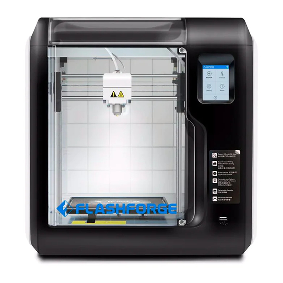 FLASHFORGE ADVENTURER 3 V2 QUICK START MANUAL Pdf Download | ManualsLib