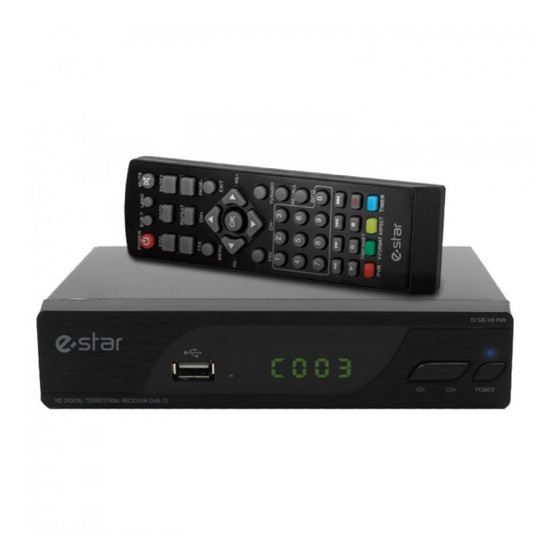 ESTAR T2-526 HD PVR SHORT USER MANUAL Pdf Download | ManualsLib