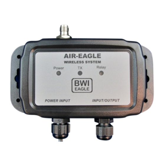 BWI EAGLE AIR-EAGLE SR PLUS 36-10100-AC PRODUCT INFORMATION BULLETIN ...
