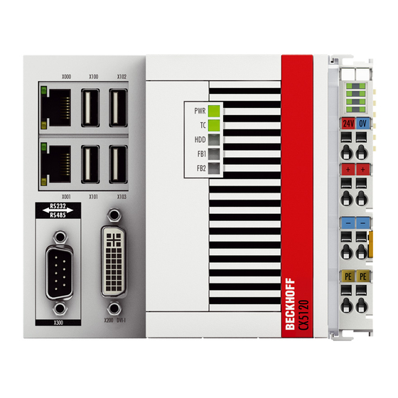BECKHOFF CX5130 MANUAL Pdf Download | ManualsLib