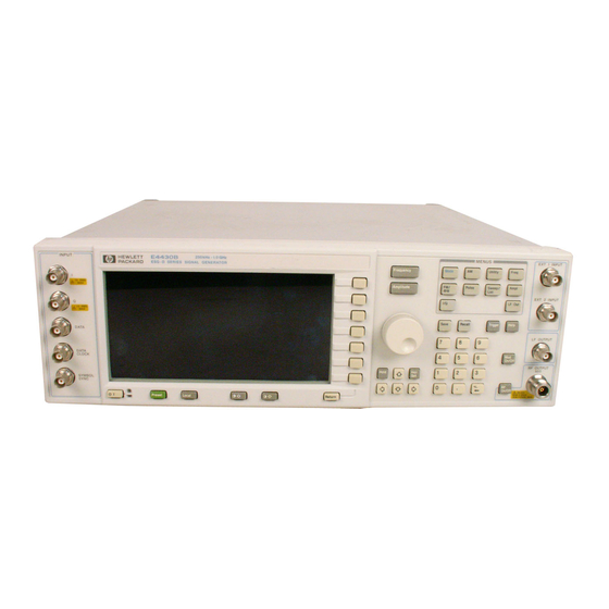 AGILENT TECHNOLOGIES E4430B INSTALLATION NOTE Pdf Download | ManualsLib