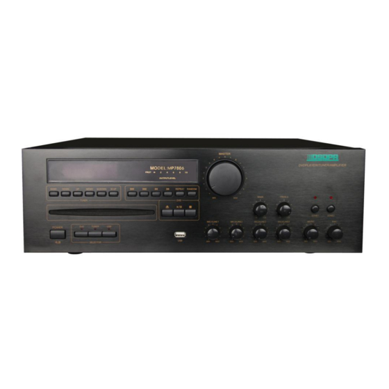 DSPPA MP7806 QUICK START MANUAL Pdf Download | ManualsLib