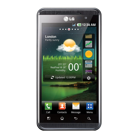 LG P920 USER MANUAL Pdf Download | ManualsLib