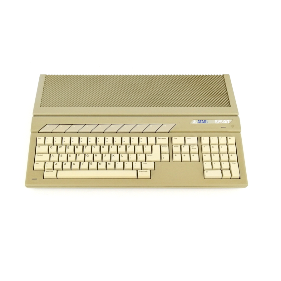 ATARI 1040STE FIELD SERVICE MANUAL Pdf Download | ManualsLib