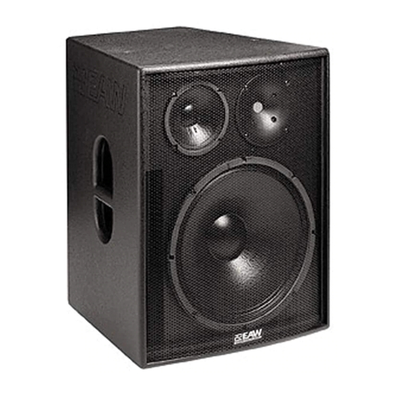 EAW FR153 SPEAKER SYSTEM SPECIFICATIONS | ManualsLib
