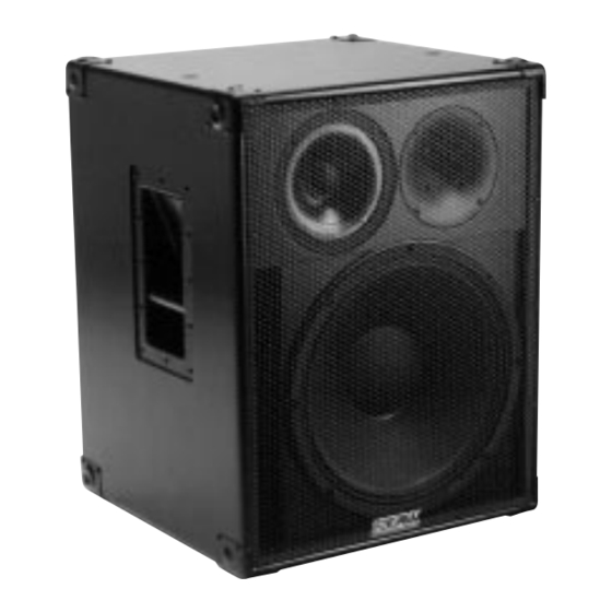 EAW FR153E SPEAKER SYSTEM TECHNICAL SPECIFICATIONS | ManualsLib