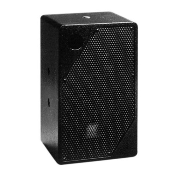 EAW UB12S SPEAKER SYSTEM TECHNICAL SPECIFICATIONS | ManualsLib