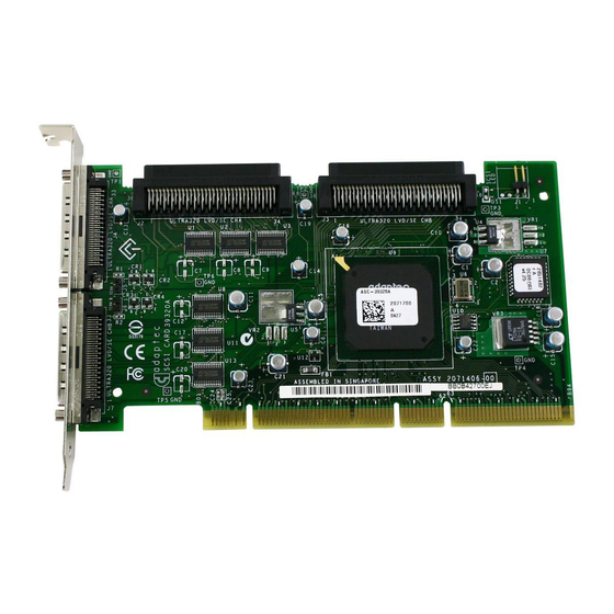 ADAPTEC 39320A-R ADAPTER MANUAL | ManualsLib