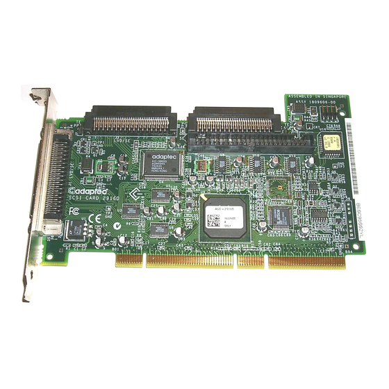 ADAPTEC ULTRA160 ADAPTER MANUAL | ManualsLib