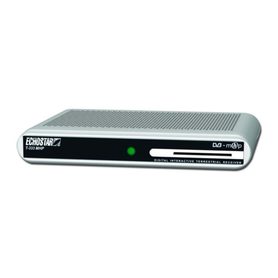 ECHOSTAR T-333 MHP RECEIVER USER MANUAL | ManualsLib