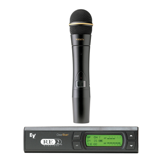 ELECTRO-VOICE RE 2 MICROPHONE SYSTEM BROCHURE & SPECS | ManualsLib