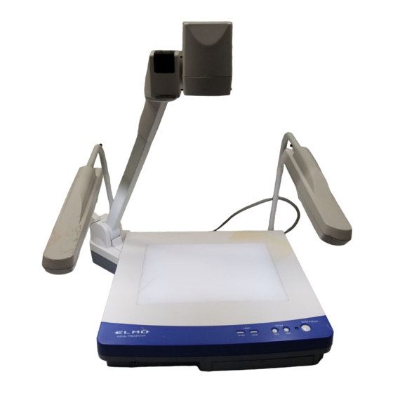 ELMO EV-4400AF DOCUMENT CAMERA INSTRUCTION MANUAL | ManualsLib