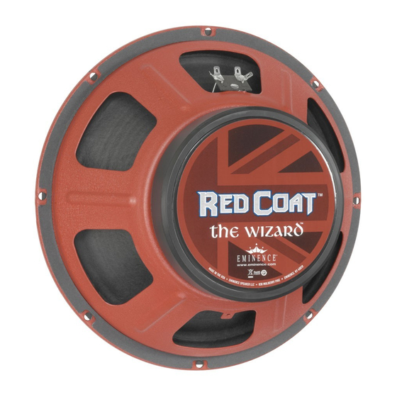 EMINENCE WIZARD 12 SPEAKER BROCHURE | ManualsLib