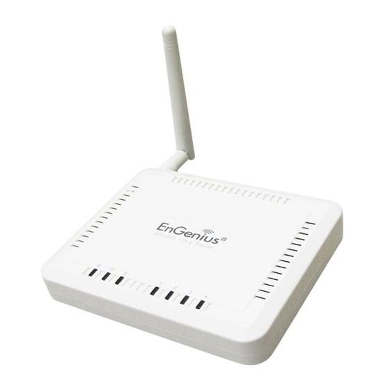 ENGENIUS ESR-1221 EXT WIRELESS ROUTER SPECIFICATIONS | ManualsLib