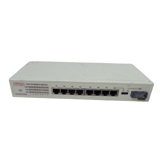 CABLETRON SYSTEMS SMARTSTACK ELS100-8TXUF2 SWITCH INSTALLATION AND USER ...
