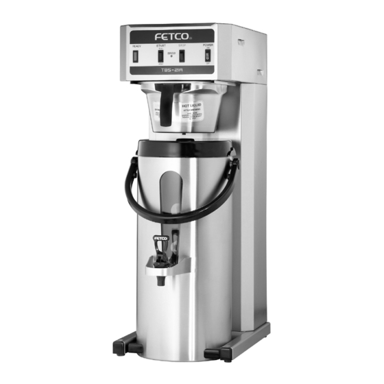 FETCO EXTRACTOR TBS-21A COFFEE MAKER USER MANUAL | ManualsLib