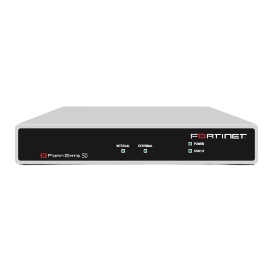 FORTINET FORTIGATE FORTIGATE-50 FIREWALL INSTALLATION AND CONFIGURATION ...